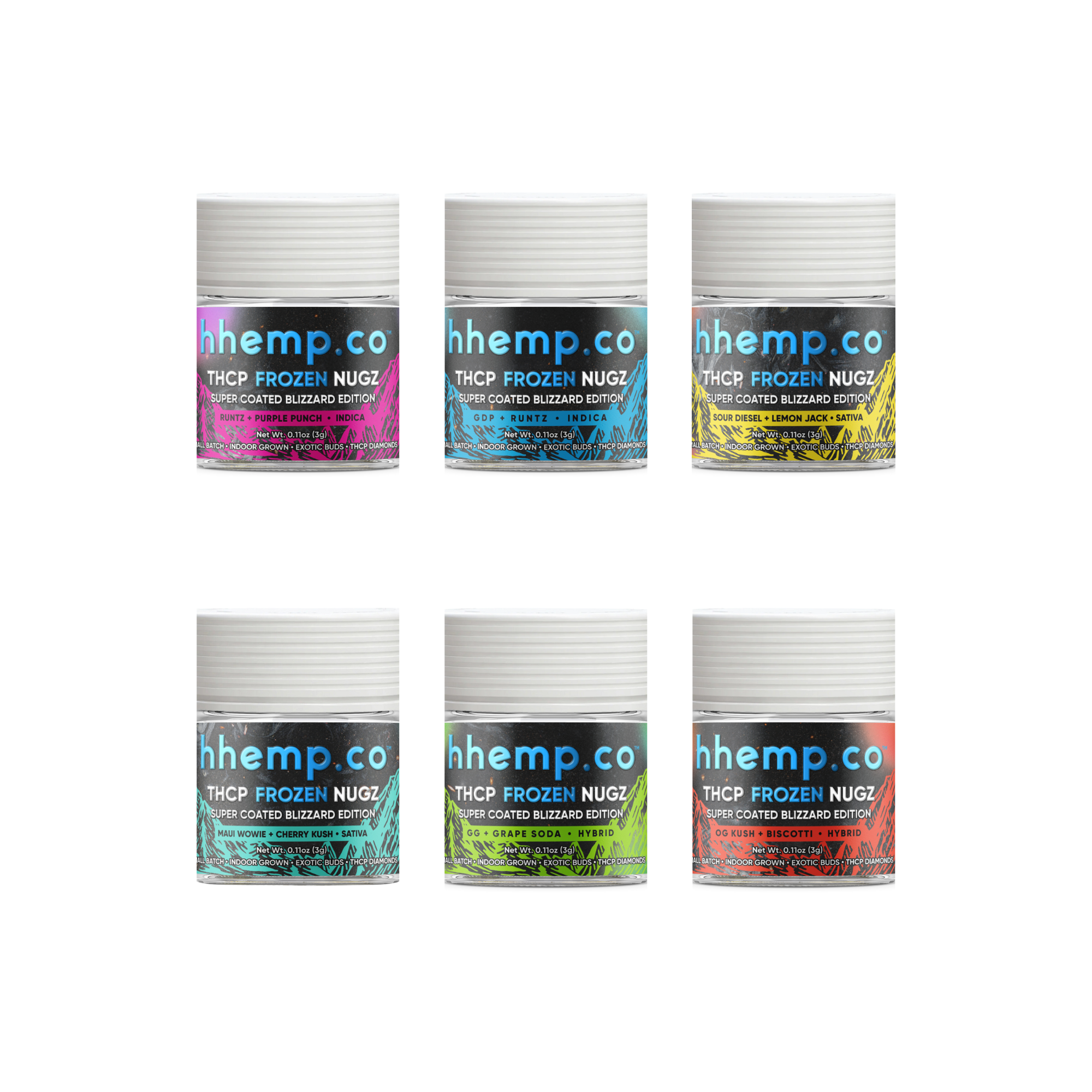 hhemp.co THCp Frozen Nugz Jar (Unit) – HHEMP.CO WHOLESALE