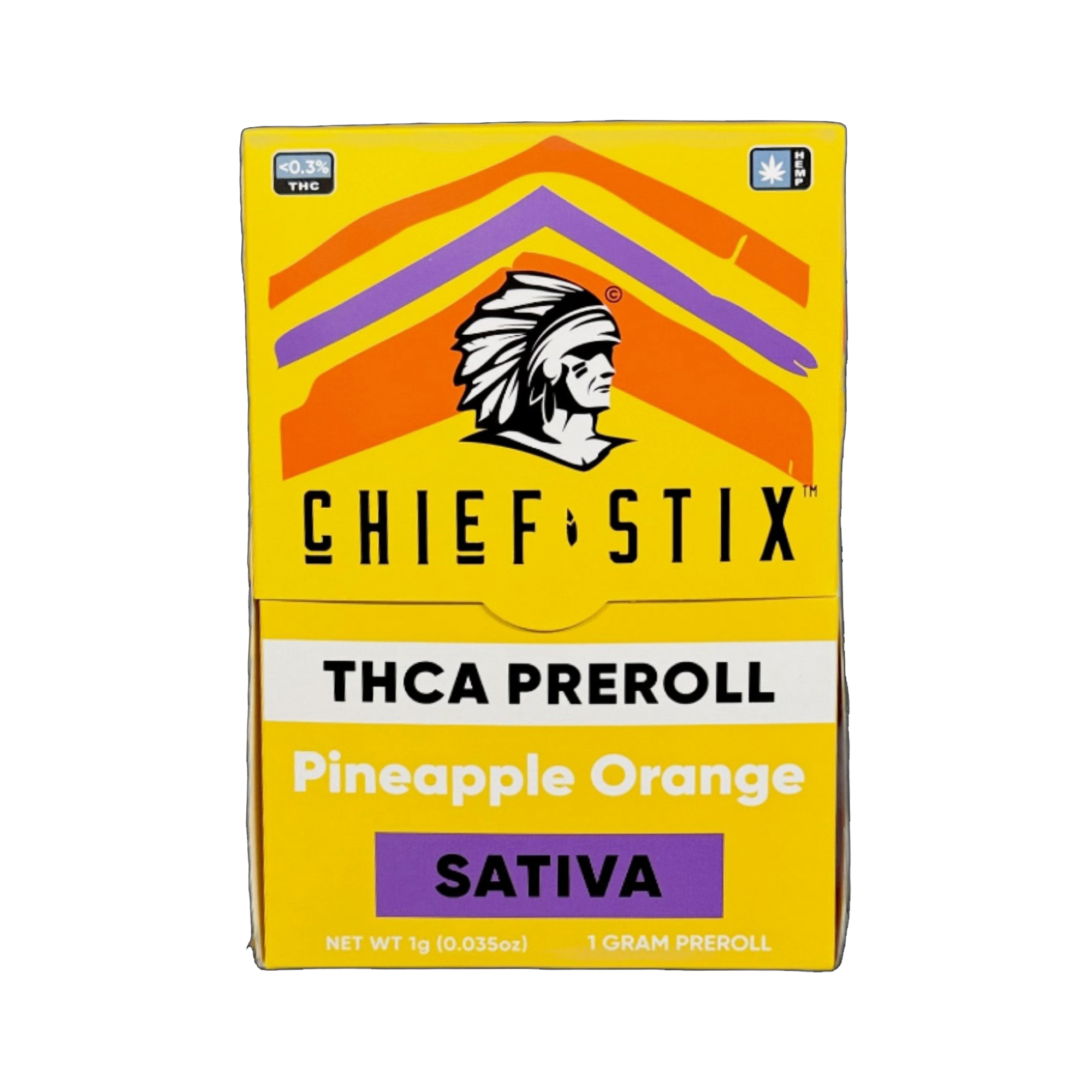 Chief Stix THCa 1g Prerolls - (50ct Box) – H H HARVEST CO
